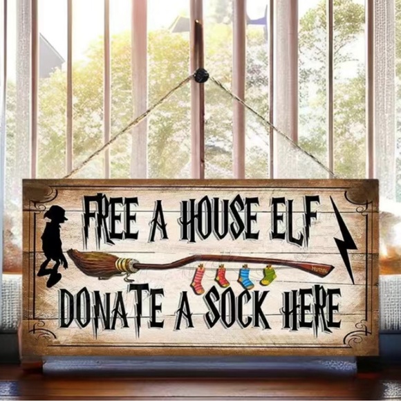 Warner Bros. | Accents | Wall Plaque Sign Harry Potter Dobby Free Elf ...
